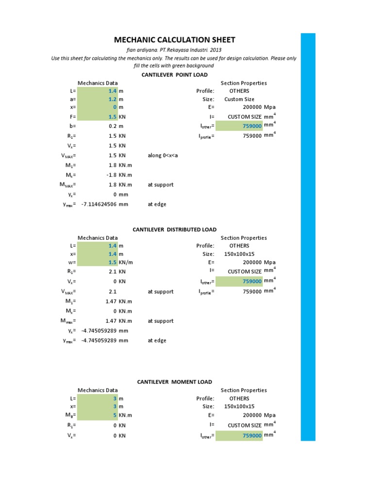 WF, Unp, Angle, Pipe Steel Profile Calculation | PDF