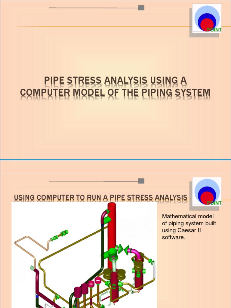 Pipe Stress Analysis with CAESAR II | PDF | Bending | Pipe (Fluid ...