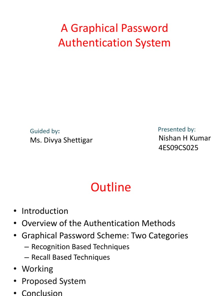 Graphical Password Authentication System | PDF | Password | User (Computing)