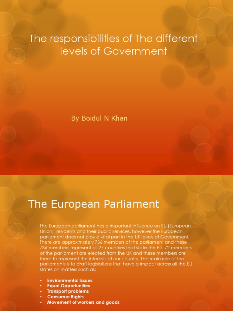 Government Roles and Responsibilities | PDF | Government Of The United ...