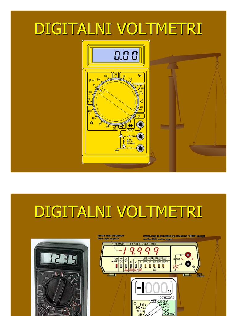 Digitalni Voltmetri | PDF