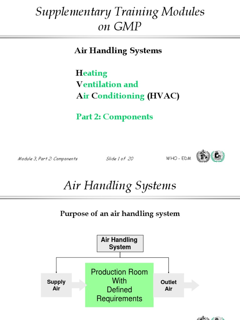 Air Handling System Components Overview | PDF | Hvac | Building Technology