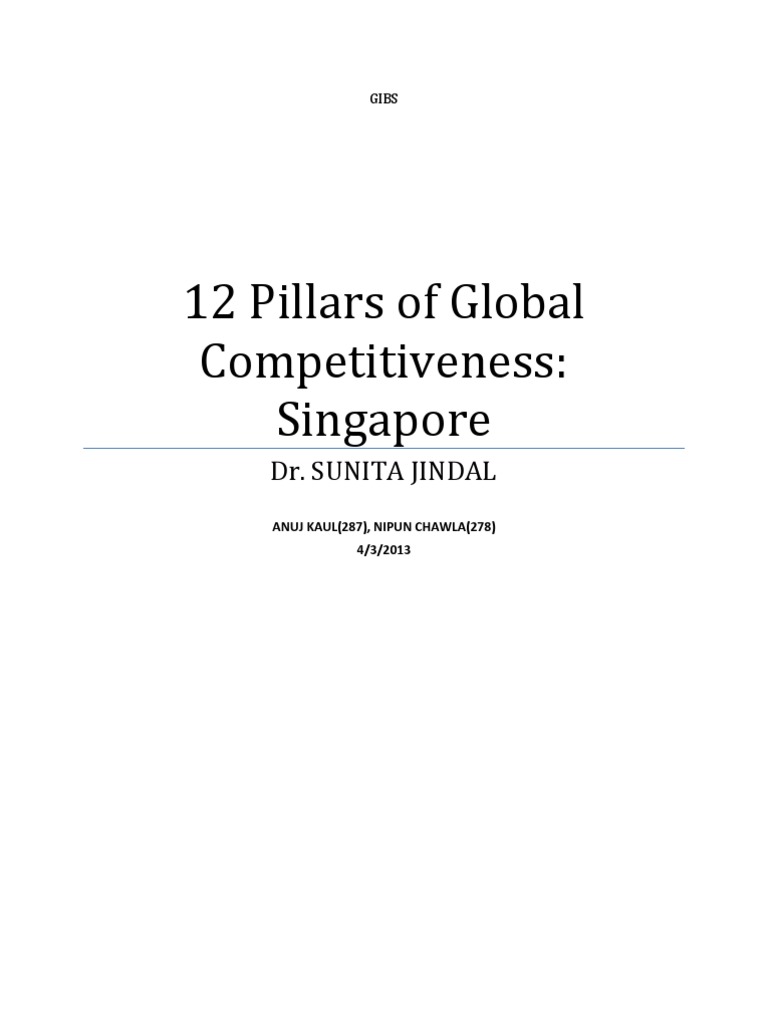 Singapore - Top Among Competitiveness | PDF | Singapore | World Politics