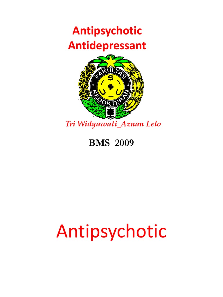 Bms166 Slide Antipsychotic Antidepressant | PDF | Antipsychotic | Dopamine