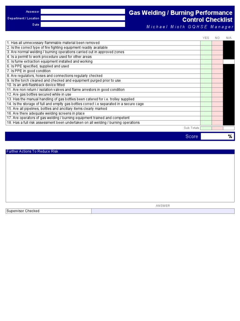 Welding Checklist | PDF