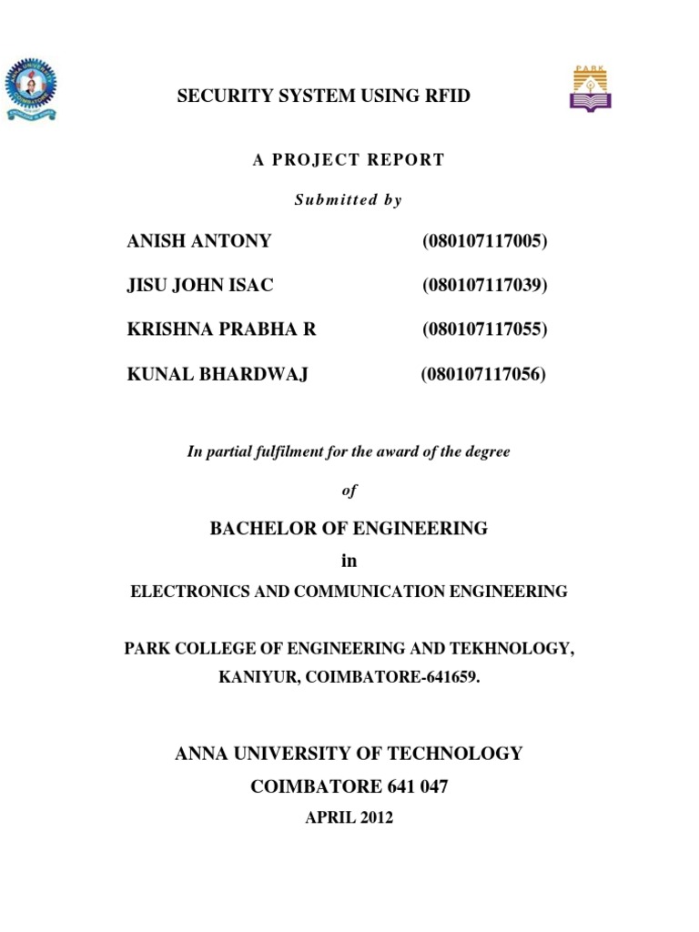 RFID Based Security System | PDF | Radio Frequency Identification | Rectifier