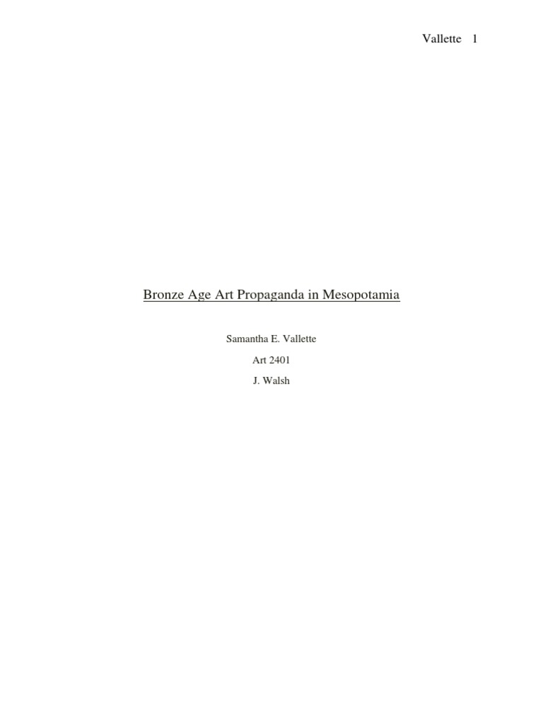 Bronze Age Art Propaganda in Mesopotamia | PDF | Hammurabi | Mesopotamia