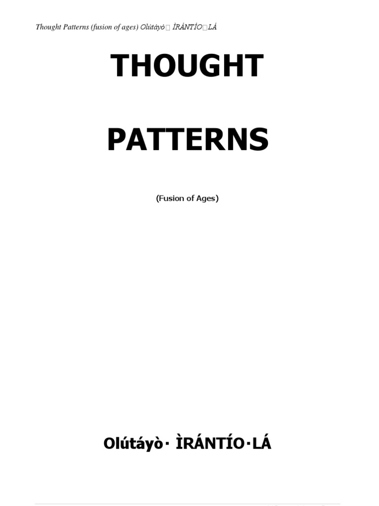 Thought Patterns | PDF
