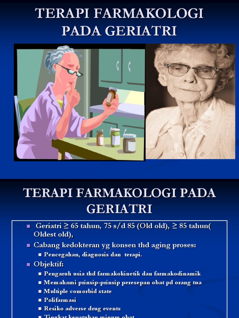 Terapi Farmakologi Pada Geriatri | PDF | Renal Function | Creatinine
