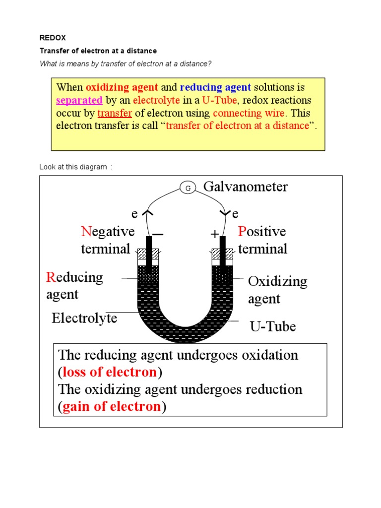 7 Transfer of Electrons at A Distance | Download Free PDF | Redox | Ion