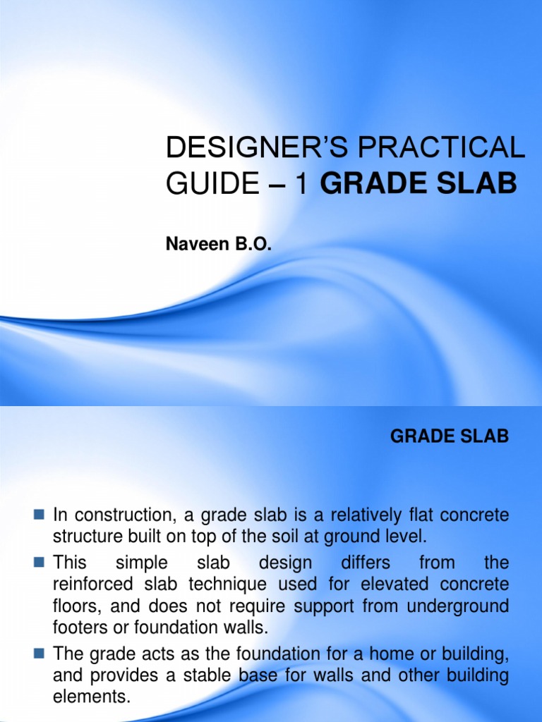 Presentation - 8 Slab On Grade | PDF