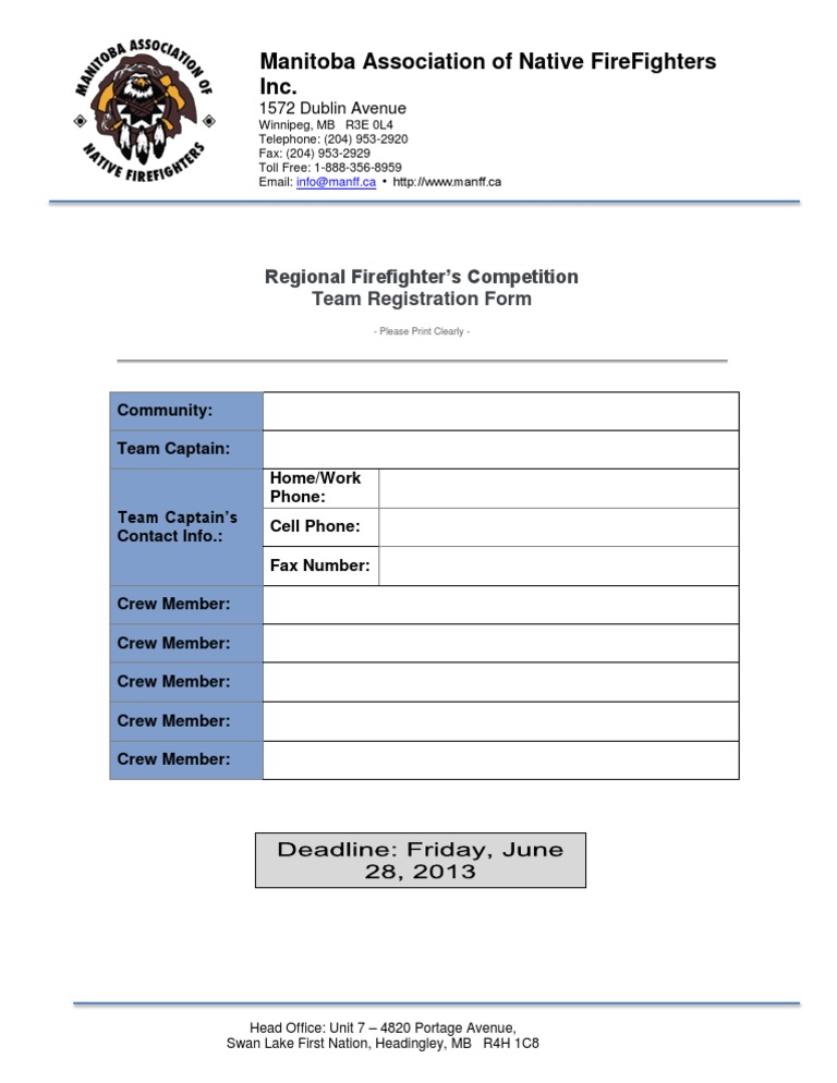 Manitoba Association of Native Firefighters Inc.: Regional Firefighter ...