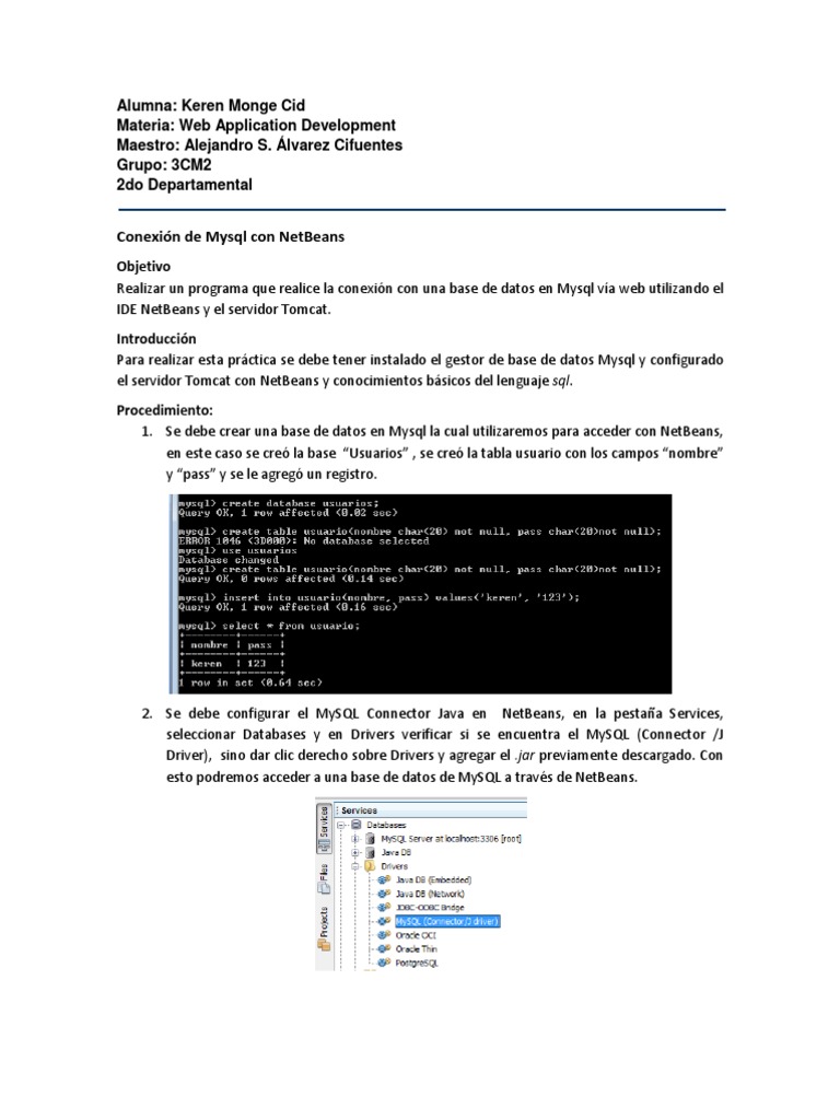 Mysql&Net Beans | PDF | Mi sql | Frijoles Netos