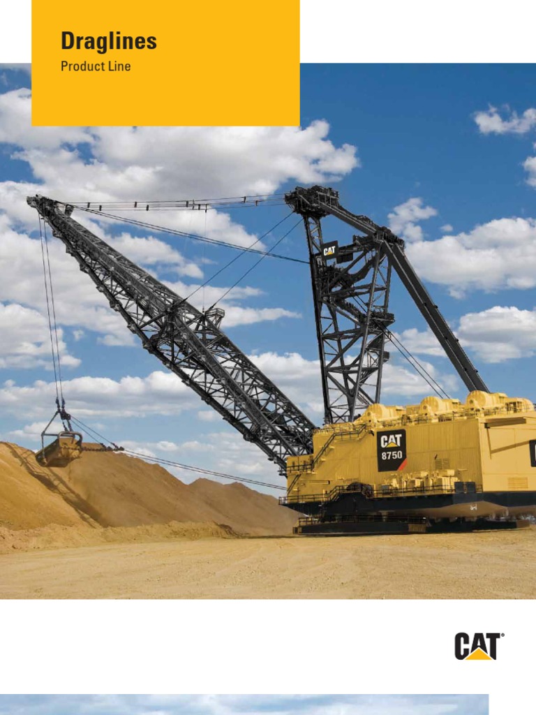 Cat Dragline Product Line | PDF | Mining | Reliability Engineering