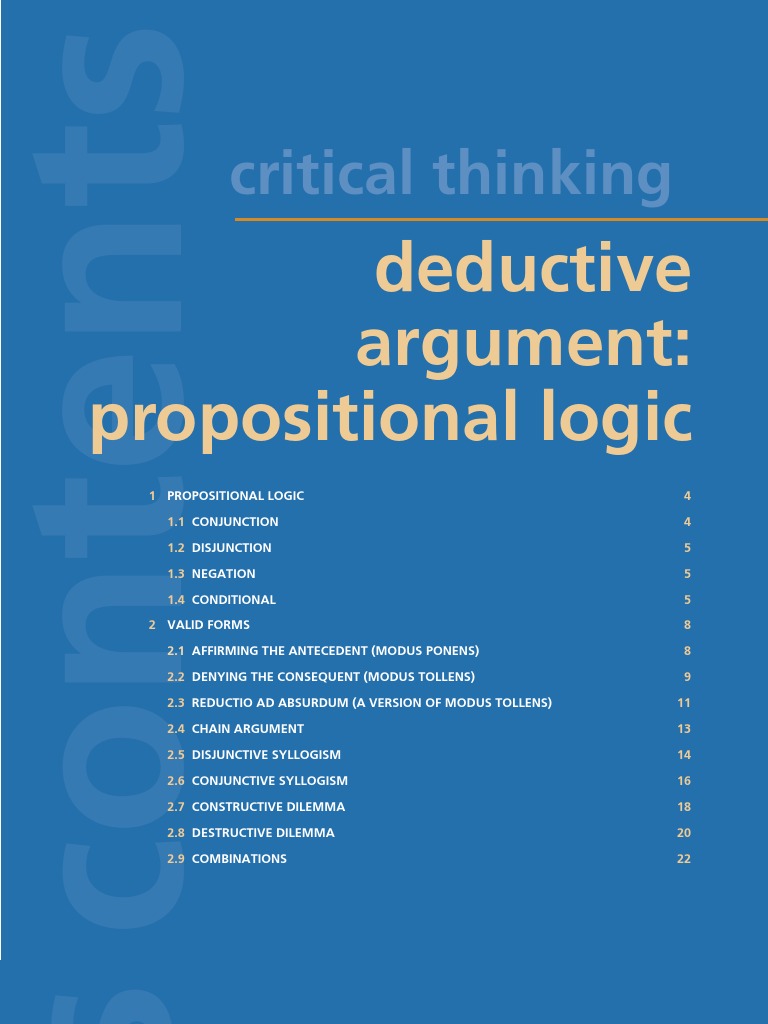 Tittle Propositional Logic | PDF | Argument | Truth
