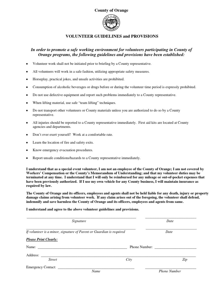 Surfrider Foundation Clean-Up Volunteer Guidelines Form | PDF ...