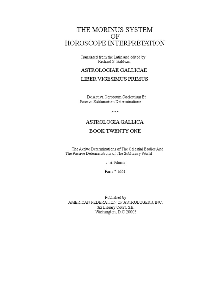 Morin-The Morinus System | PDF