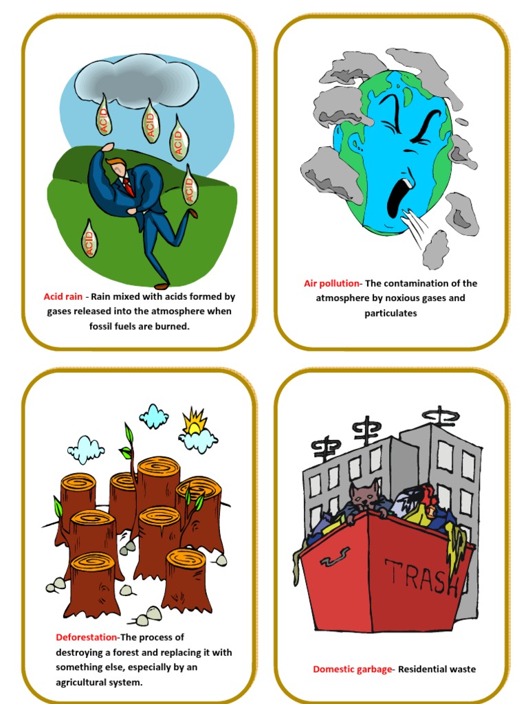 Rain Mixed With Acids Formed By: Acid Rain Air Pollution | PDF | Home ...