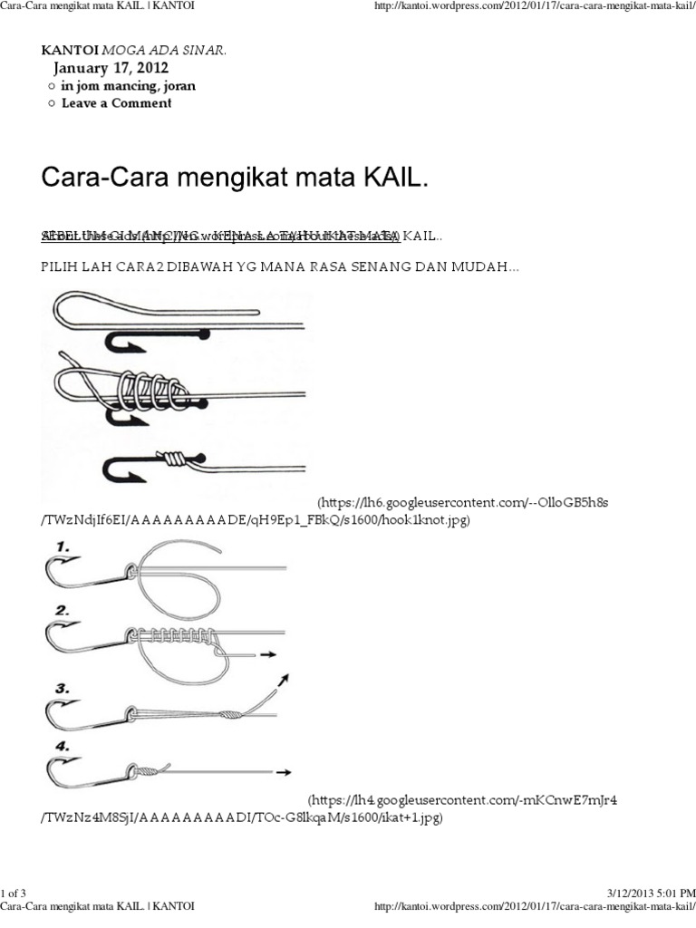 Cara-Cara Mengikat Mata KAIL | PDF