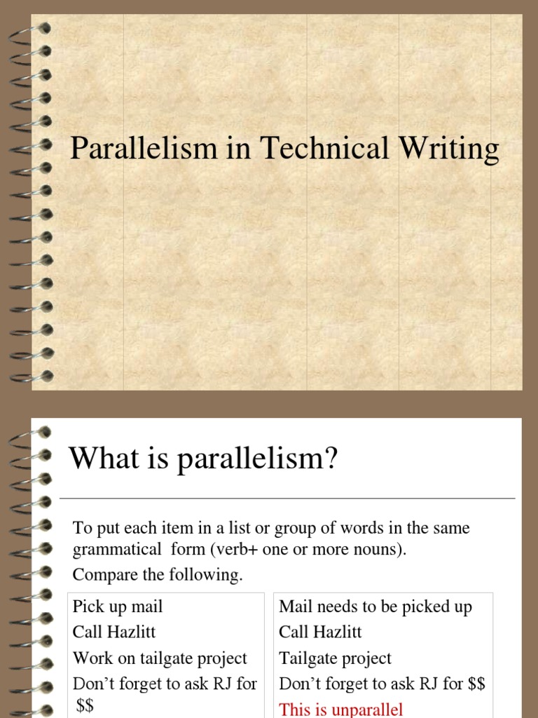 Parallelism in Technical Writing | PDF | Investor | Parallel Computing