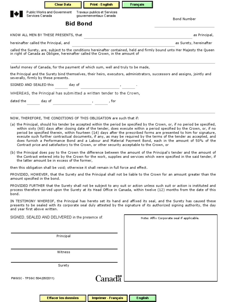 Bid Bond PDF | PDF | Surety Bond | Civil Law (Legal System)