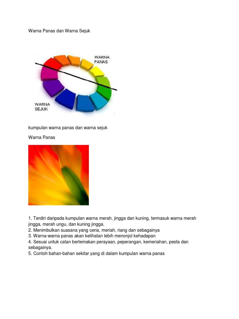 Warna Panas Dan Warna Sejuk | PDF