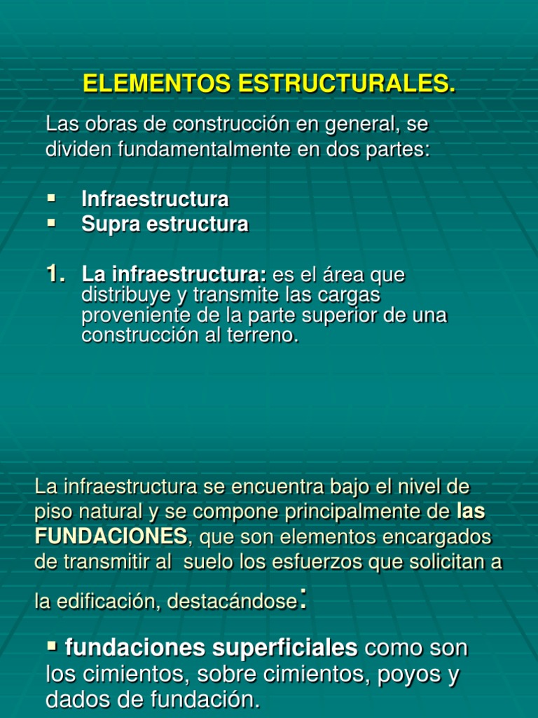 Elementos Estructurales | PDF | Fundación (Ingeniería) | Elementos ...