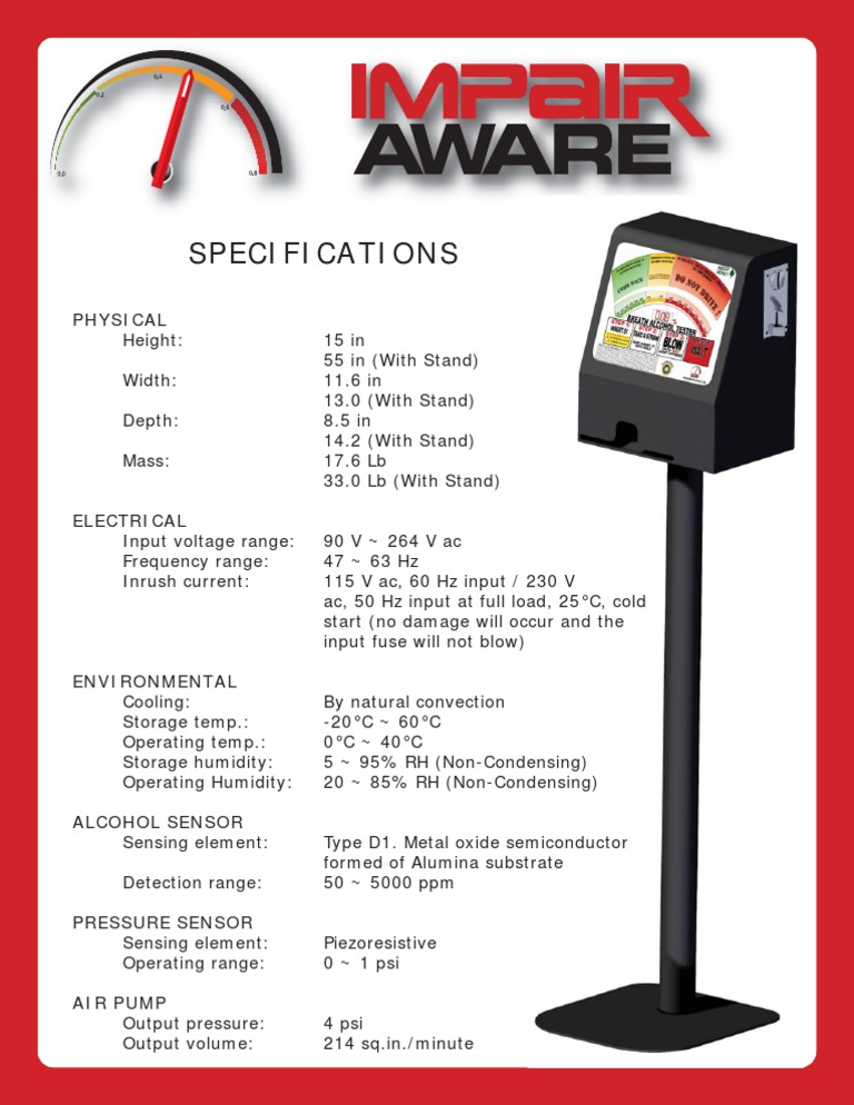 Machine Specifications Overview | PDF