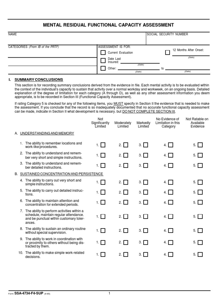 Ssi Assessment Form | PDF | Supplemental Security Income | Educational ... Ssi Assessment Form | PDF | Supplemental Security Income | Educational ...