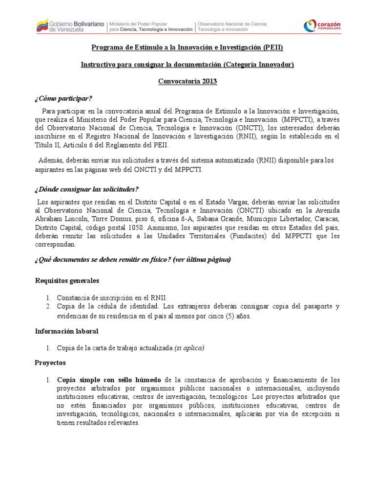 Instructivoinnovador Peii | PDF | Negocios