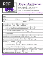 Sample Foster Agreement | PDF | Pet | Caregiver