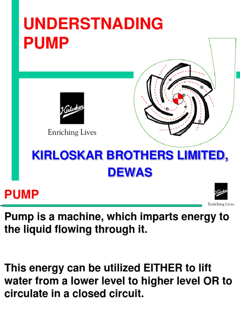 Understanding Pump | PDF | Pump | Civil Engineering