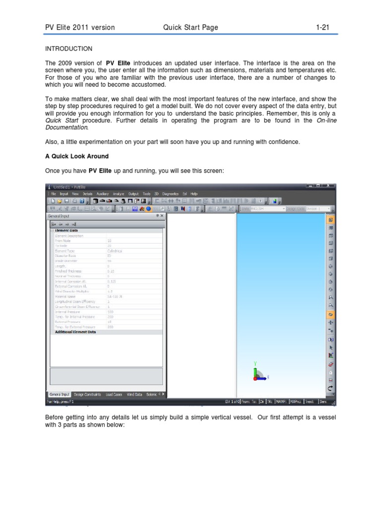 PV Elite 2011 | PDF | Computer Keyboard | Computer File