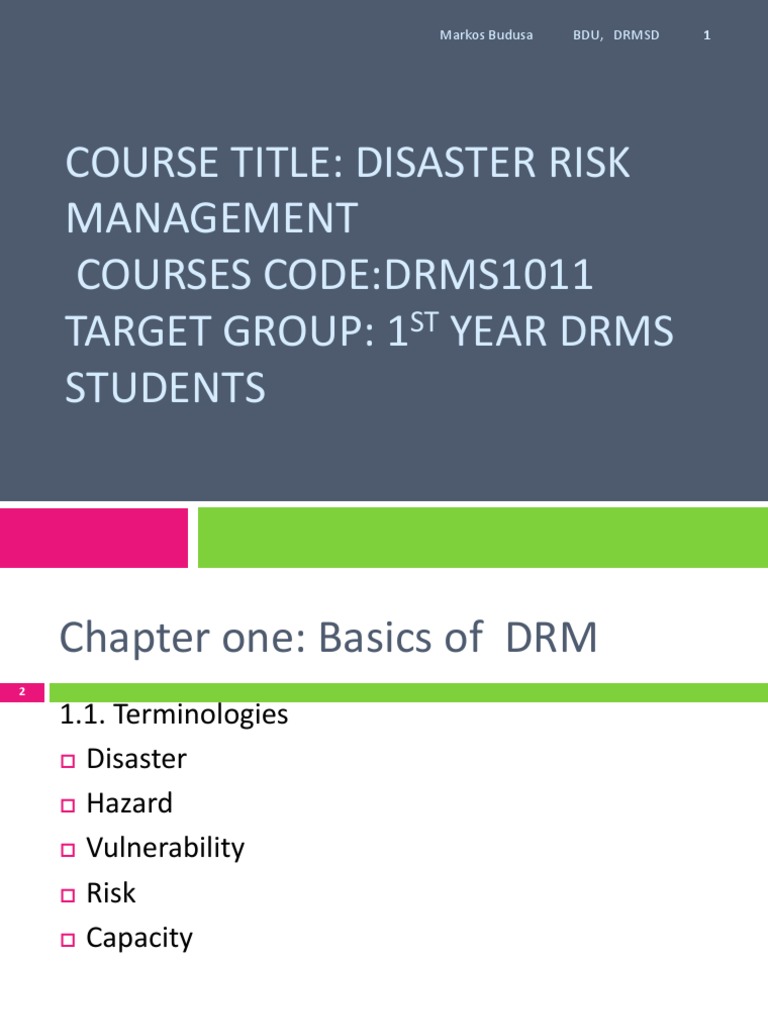 DRM | PDF | Emergency Management | Disaster Risk Reduction