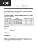 CA Inter Resume Format | PDF | Cognition | Cognitive Science