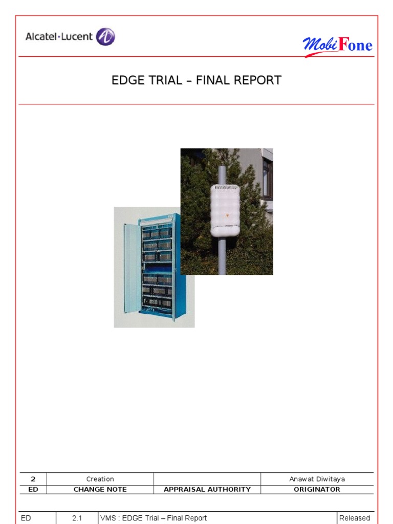 GB and GSL Dimensioning EDGE Trial Report Ed2.1 (VMS) | PDF | General ...