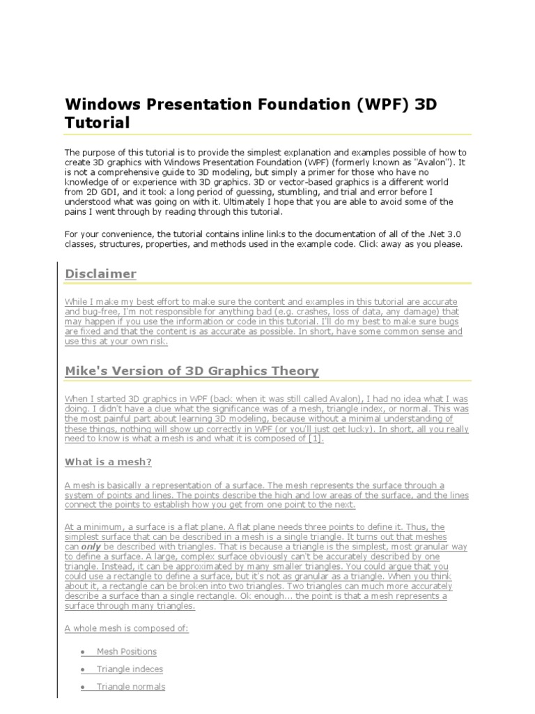 Windows Presentation Foundation Windows Presentation Foundation Extensible Application 1787