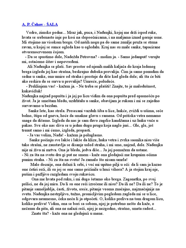 Sala I Vanjka | PDF