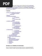 Types of Deviance in Sociology Explained | PDF | Deviance (Sociology ...