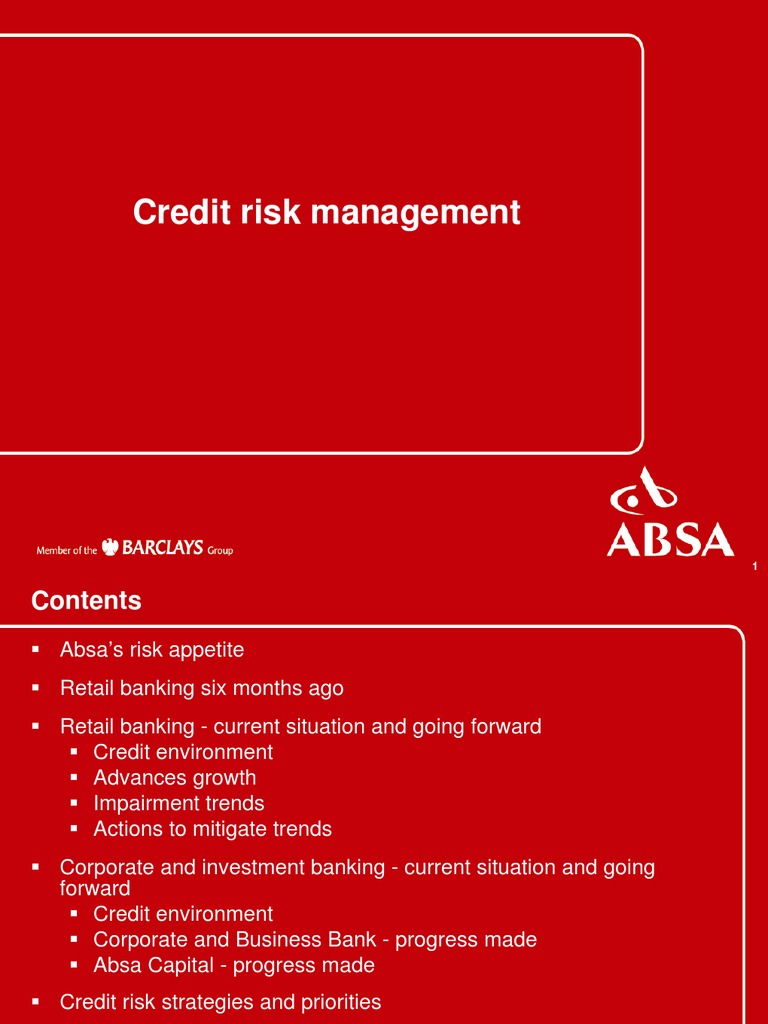 31-05-2007 Investor Seminar - Credit Risk Management | PDF | Risk | Debt
