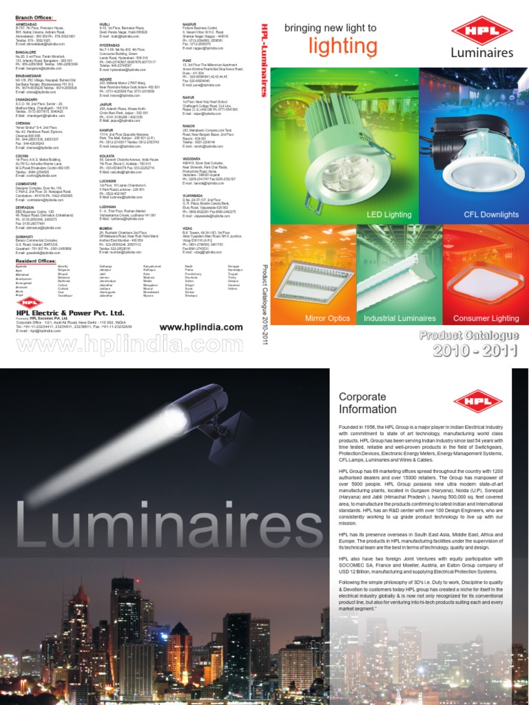 Indoor Luminaires Catalogue PDF | Download Free PDF | Compact ...