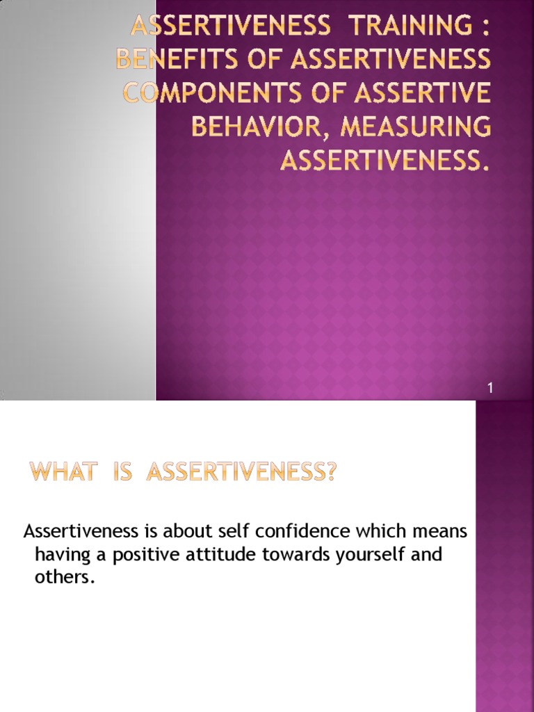 Assertiveness Training | PDF | Body Language | Communication