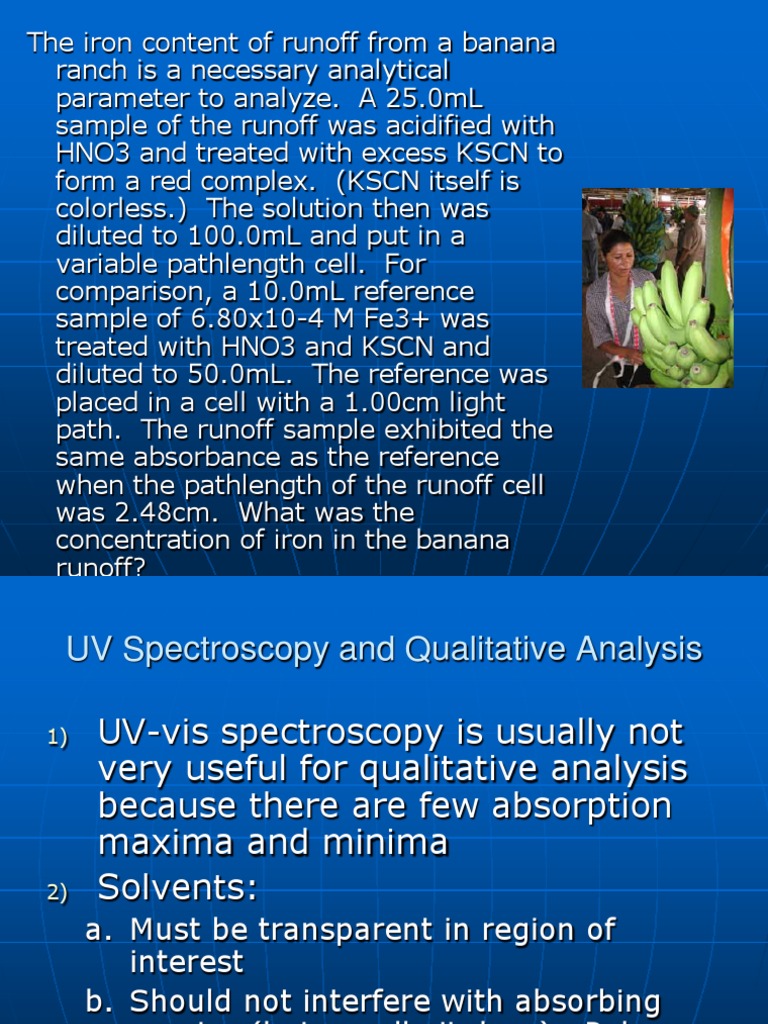 UV Spectroscopy and Qualitative Analysis | PDF | Ultraviolet–Visible ...