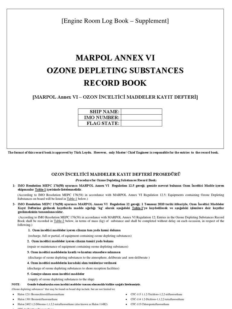 Ods-Record-Book - Latest & Approved | PDF | Cold | Ozone