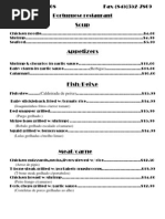 Mozambik Restaurant Menu Overview | PDF | Curry | Sauce