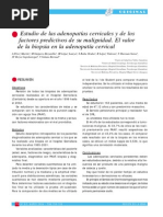 11 Protocolo Diagnóstico de Las Adenopatías Cervicales | PDF | Biopsia | Diagnostico medico