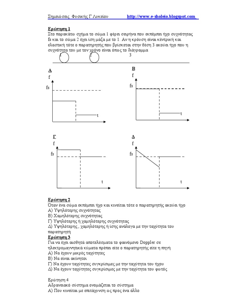 Πολλαπλης επιλογης Γ λυκείου Κεφάλαιο 1 | PDF