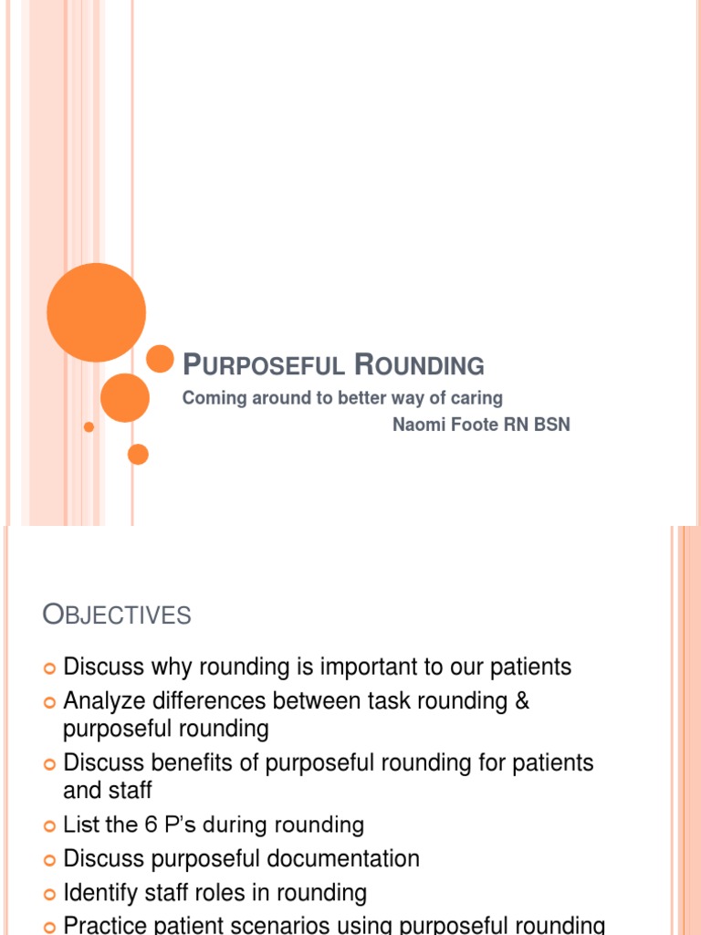 Purposeful+Rounding+Ppt+Final | Pain | Patient
