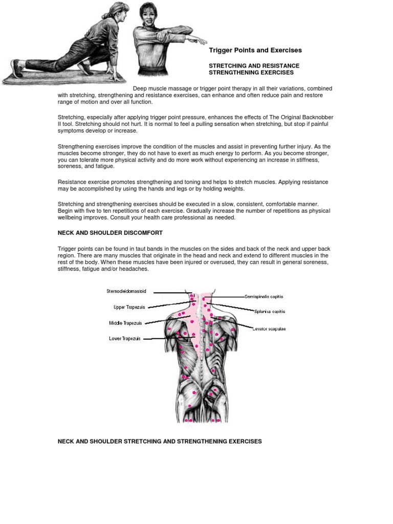 Trigger Points and Exercises | PDF | Myofascial Trigger Point | Knee