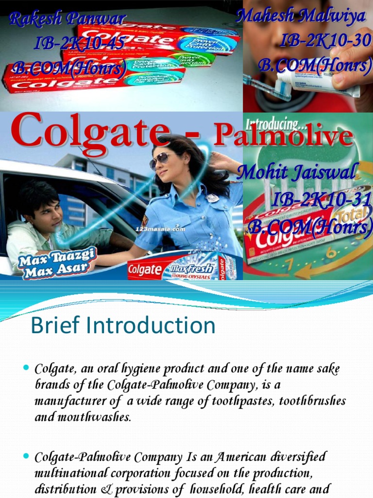 Colgate Sem 3 Marketing Management | PDF | Human Tooth | Oral Hygiene